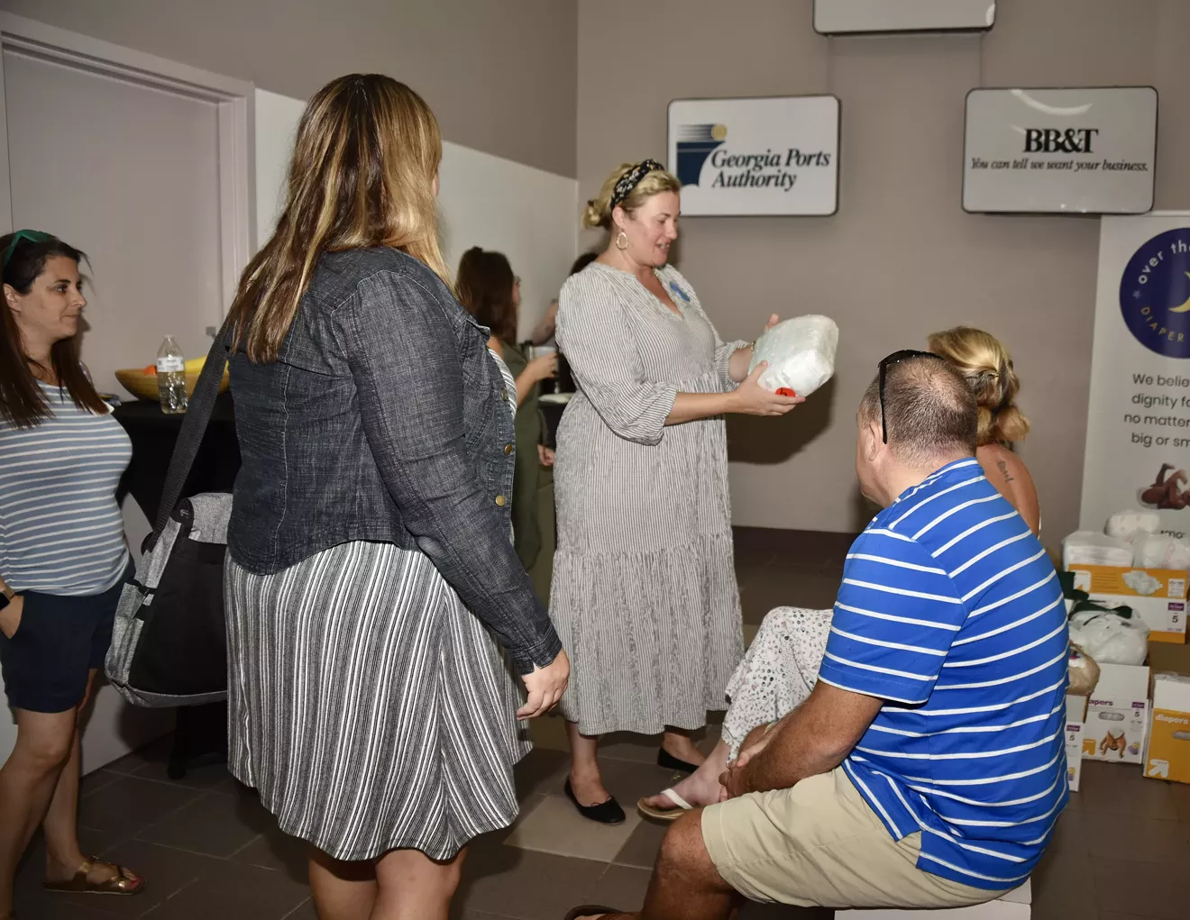 Over the Moon Diaper Sip and See | Connect Savannah