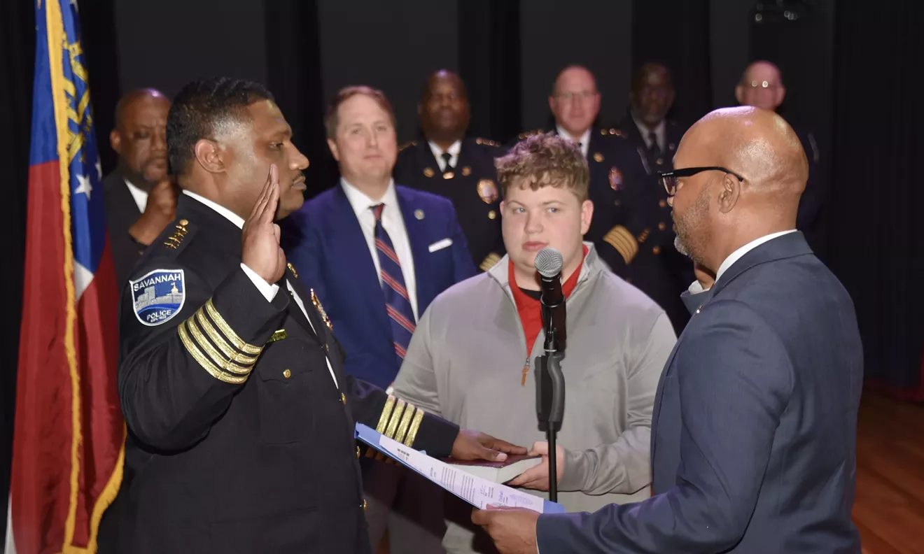 Savannah Police Department Swears In Police Chief Lenny Gunther ...