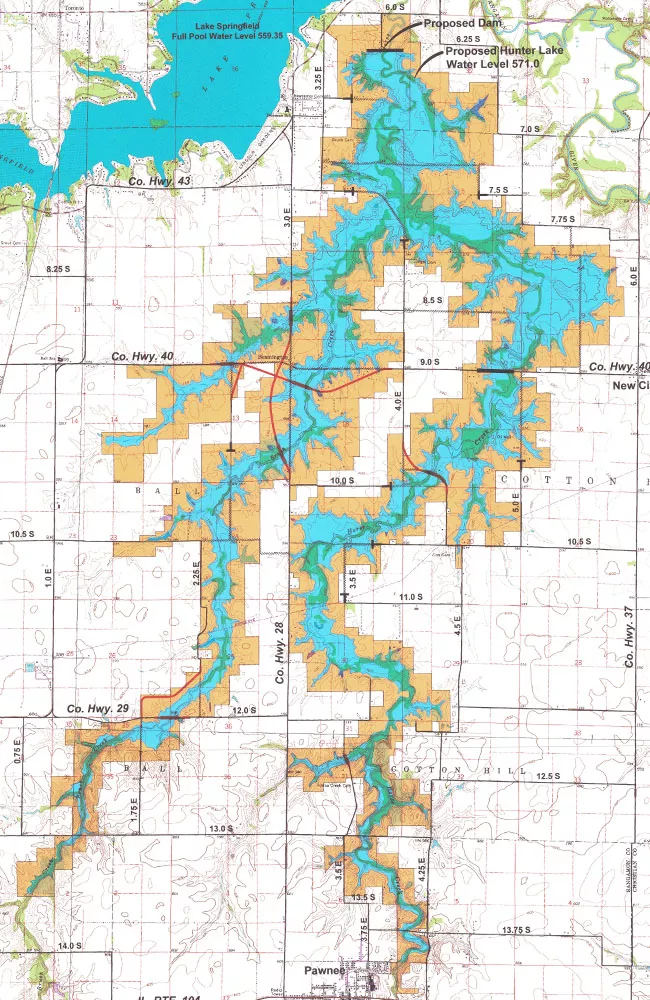 Hunter Lake Map Of Springfield