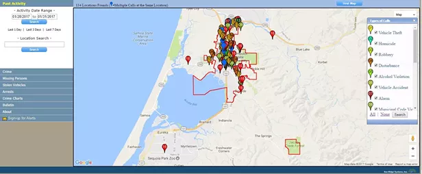 Arcata Introduces Online Crime Tracking | News Blog