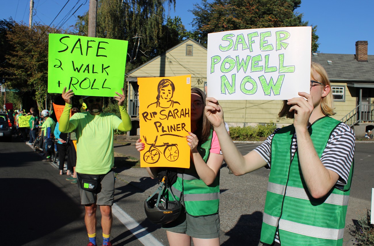 Protesters Form Human Barricade for Bike Lane, Calling For Safety ...