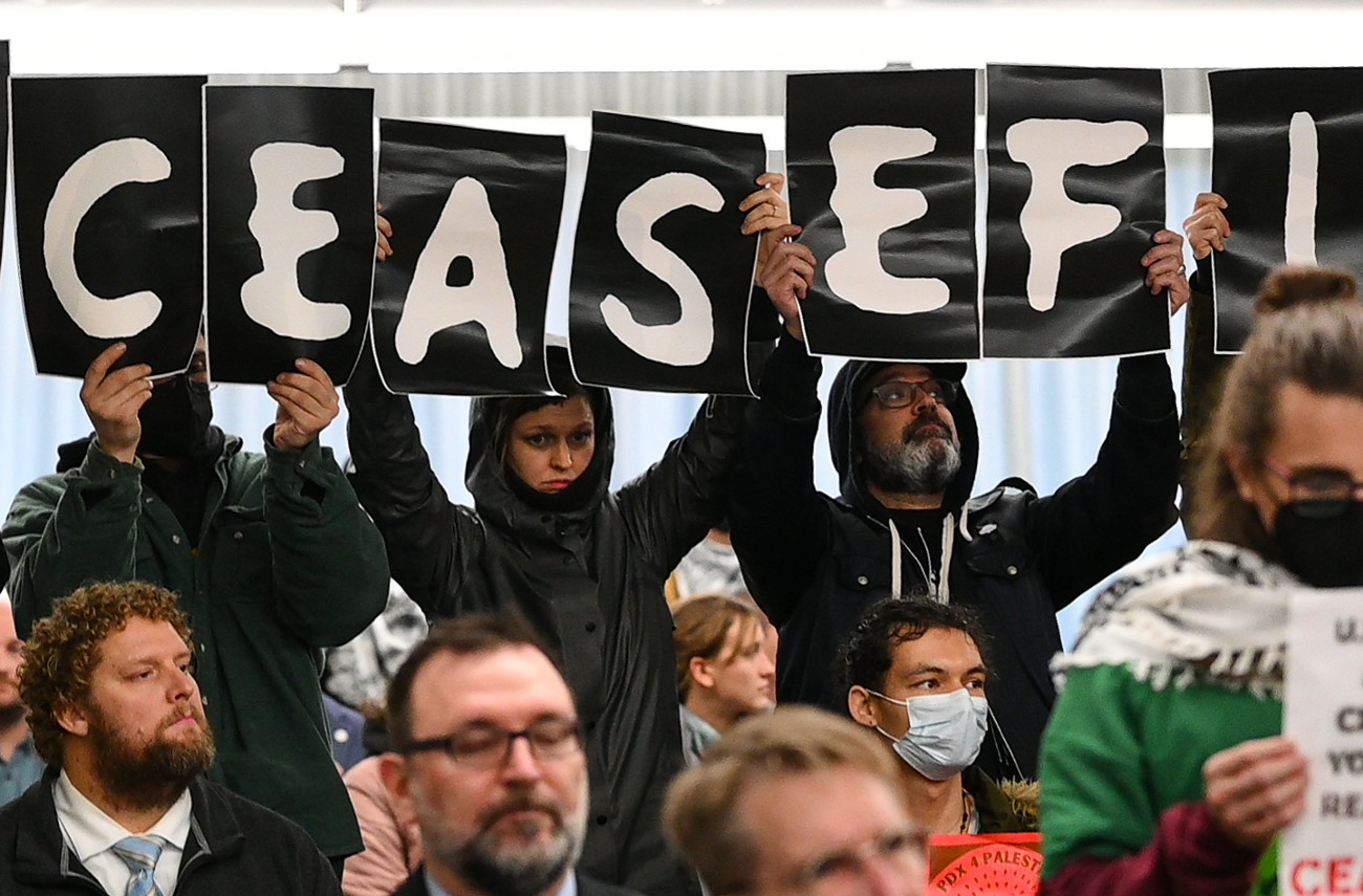 Activists Disrupt Portland City Council Meeting Demand Cease Fire