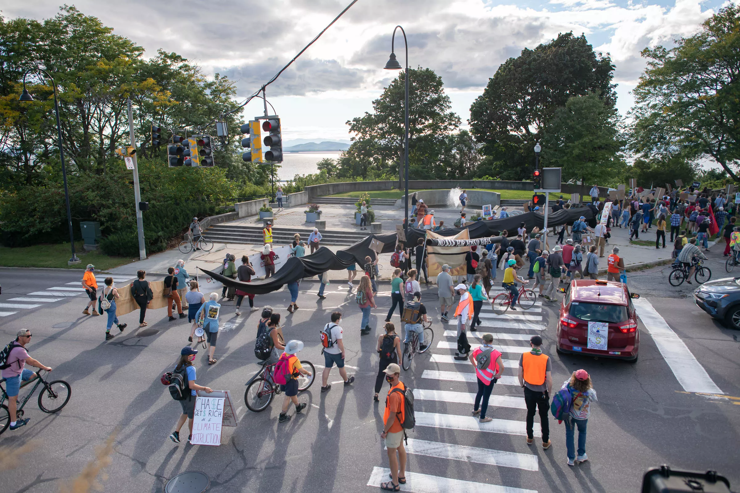 Marchers in Burlington Protest Oil Pipeline Expansion in Midwest | Live ...