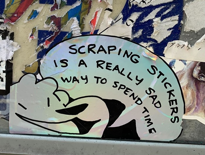 Seattle Sticker Patrol: Are You Really Scraping Stickers? - The Stranger