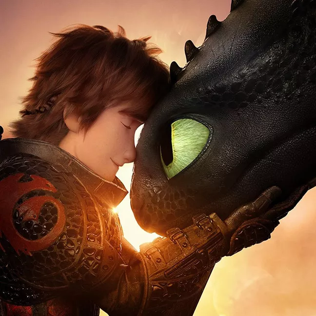 Toothless And Hiccup Touch